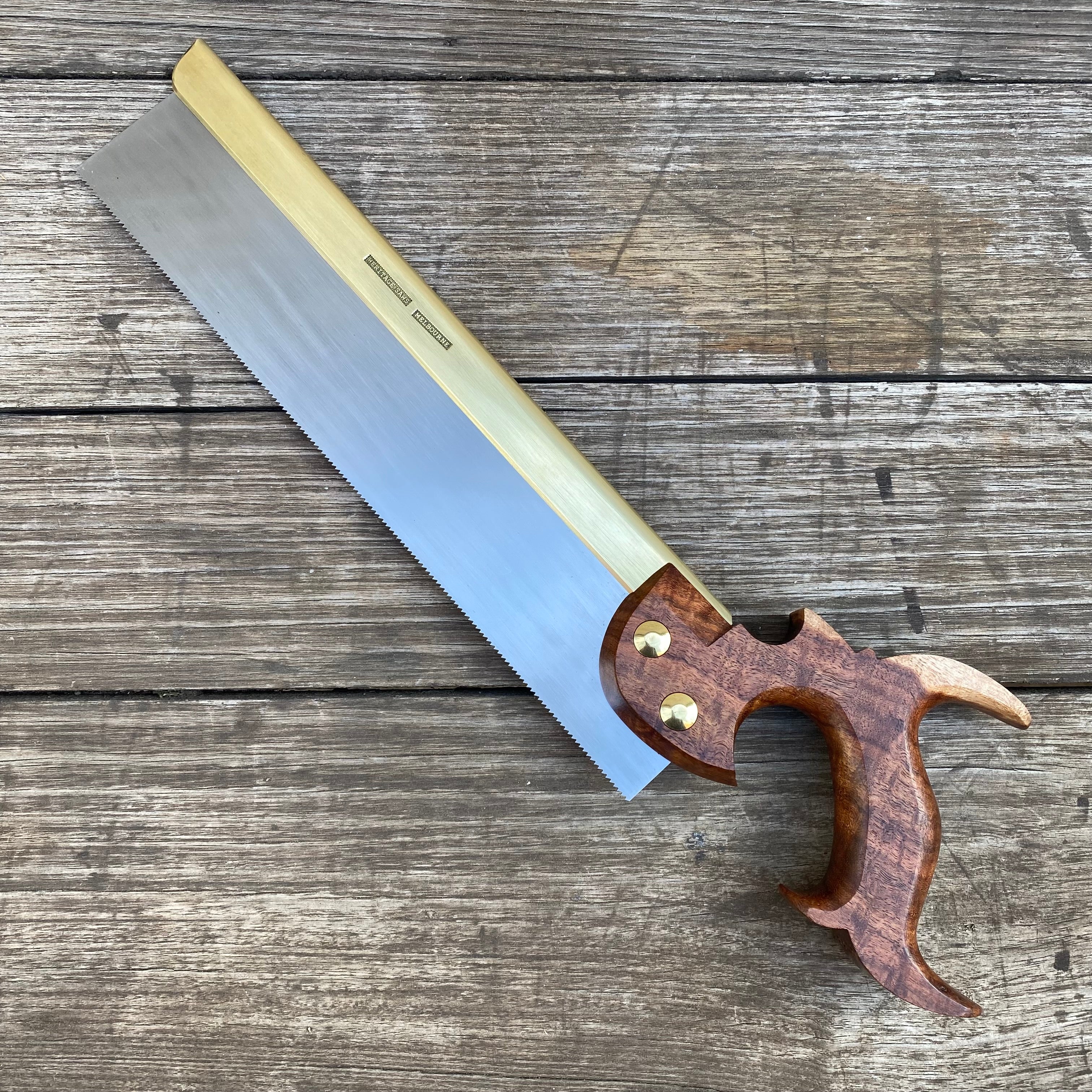 A Heritage Saws Custom FITZROY model CARCASS SAW Australian BEEFWOOD ...