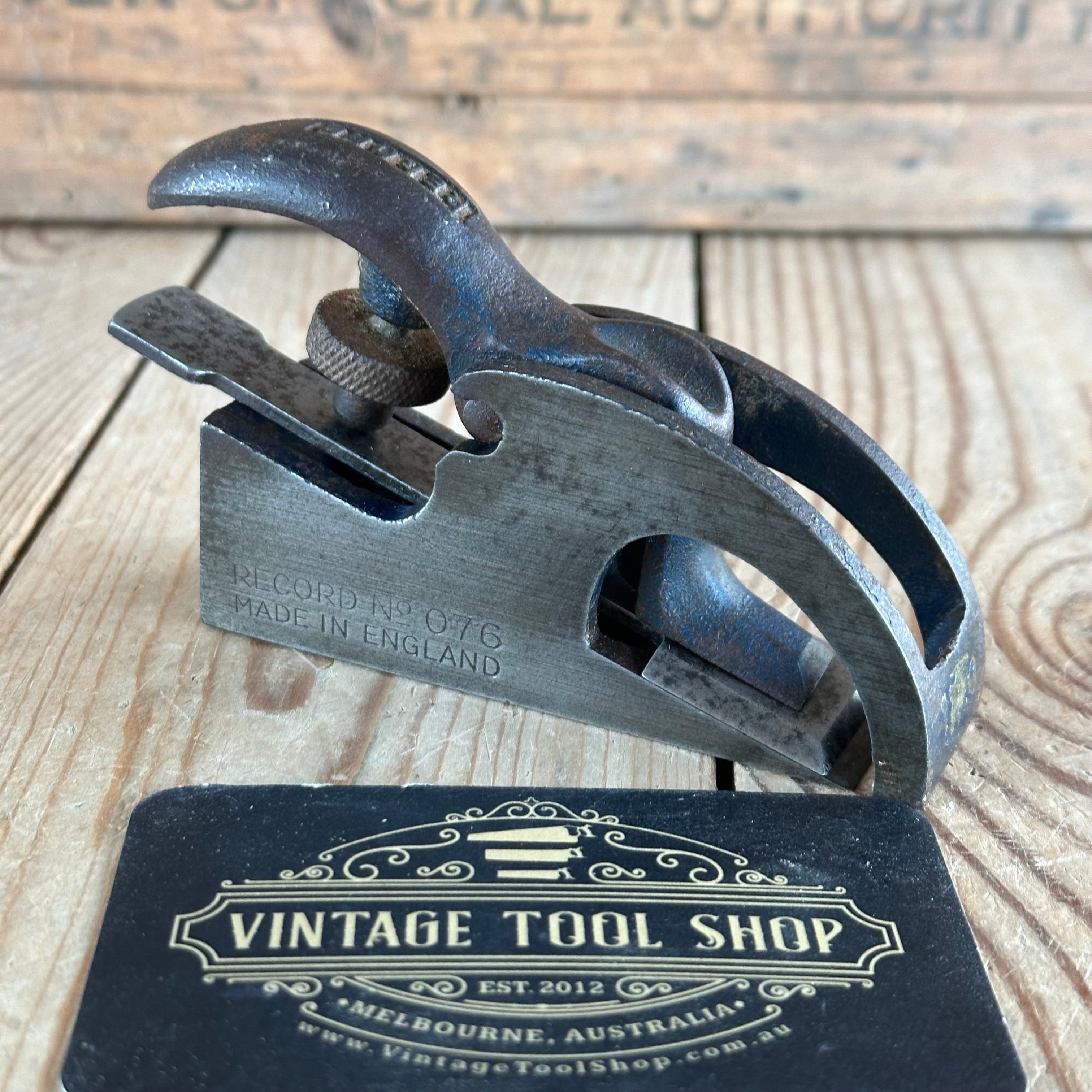 D1583 Vintage RECORD No.076 Bullnose Rebate PLANE – Vintage Tool Shop ...