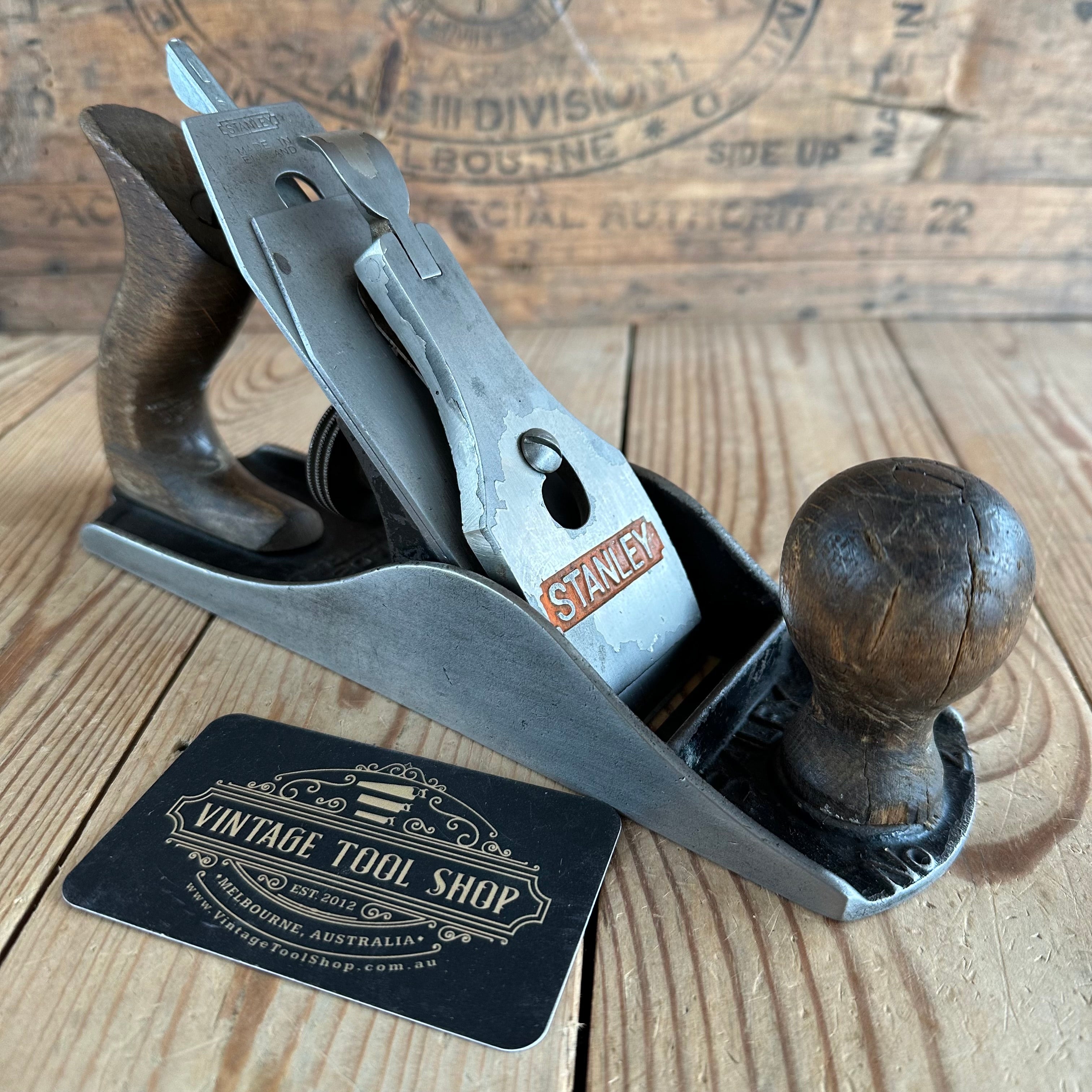 H1340 Vintage STANLEY Australia No.4 PLANE – Vintage Tool Shop Pty Ltd
