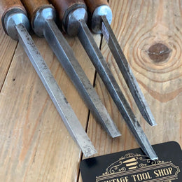 SOLD Vintage mixed set of 4 x MORTISE mortice CHISELS T100047 – Vintage ...