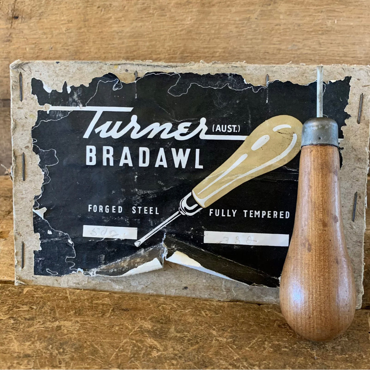 Vintage TURNER Australia Upholstery AWL BRADAWL Hole Marking Drill ...